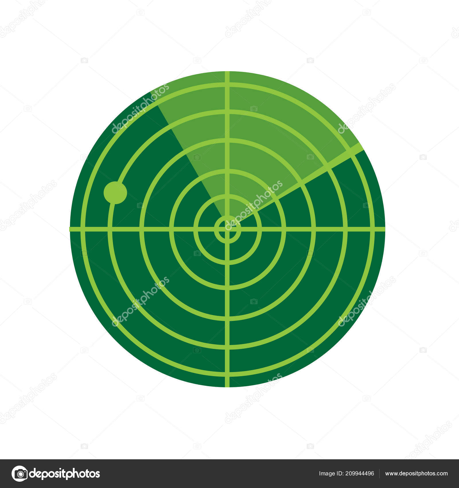 Radar Icon Vector Isolated White Background Your Web Mobile App Stock ...