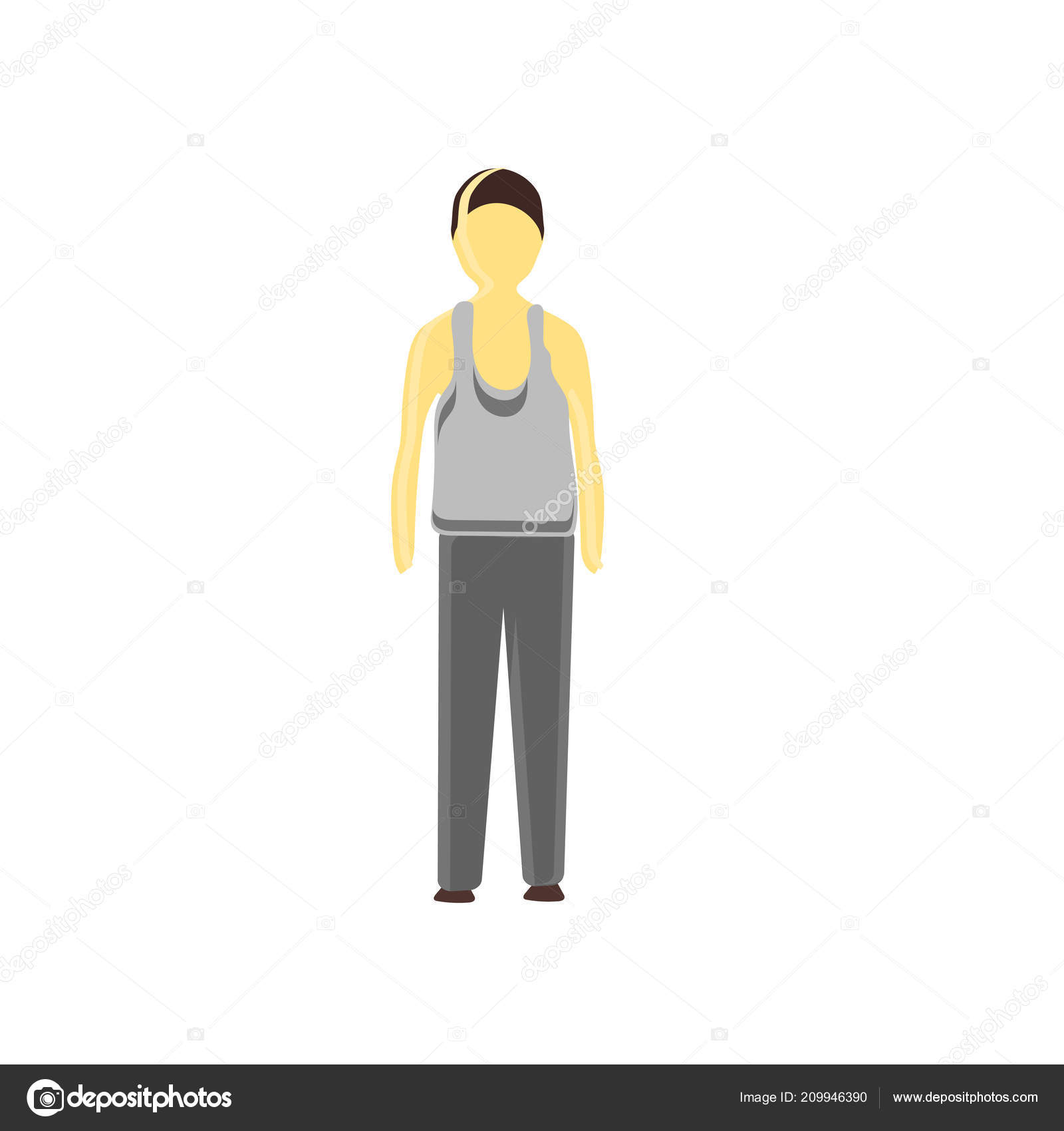 Standing Man Vector Vector Isolated White Background Your Web Mobile ...