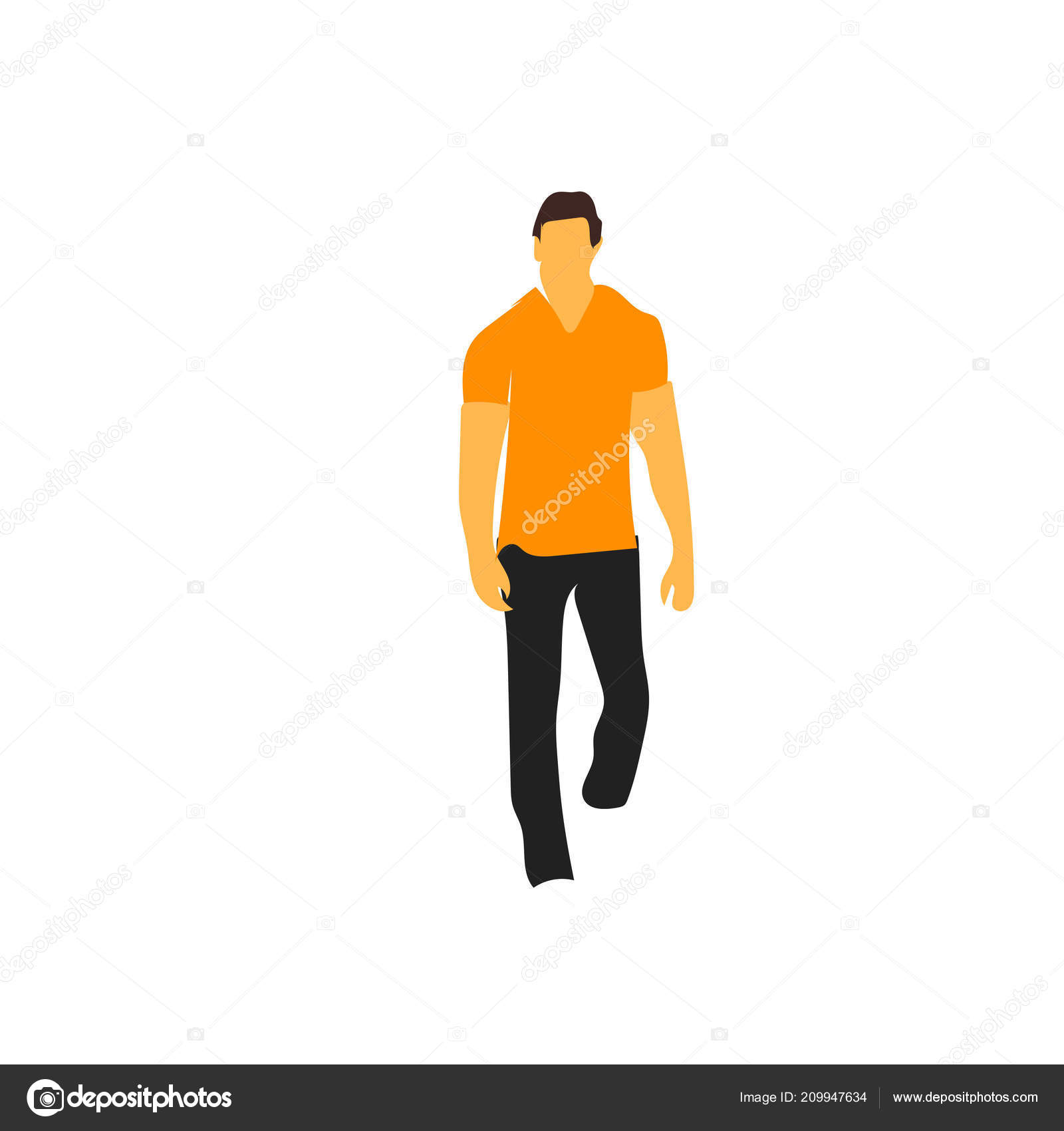 Man Icon Vector Isolated White Background Man Transparent Sign Stock ...