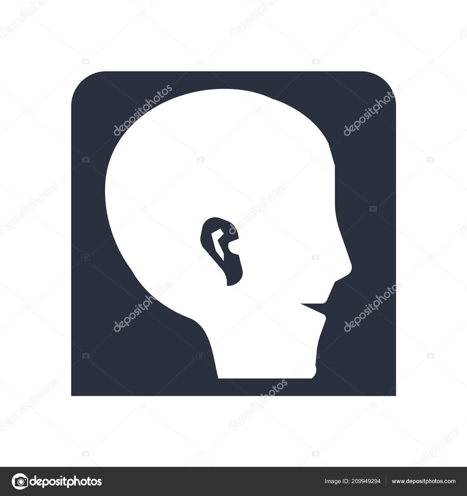 Human Ear Shape Icon Vector Isolated White Background Your Web Stock ...