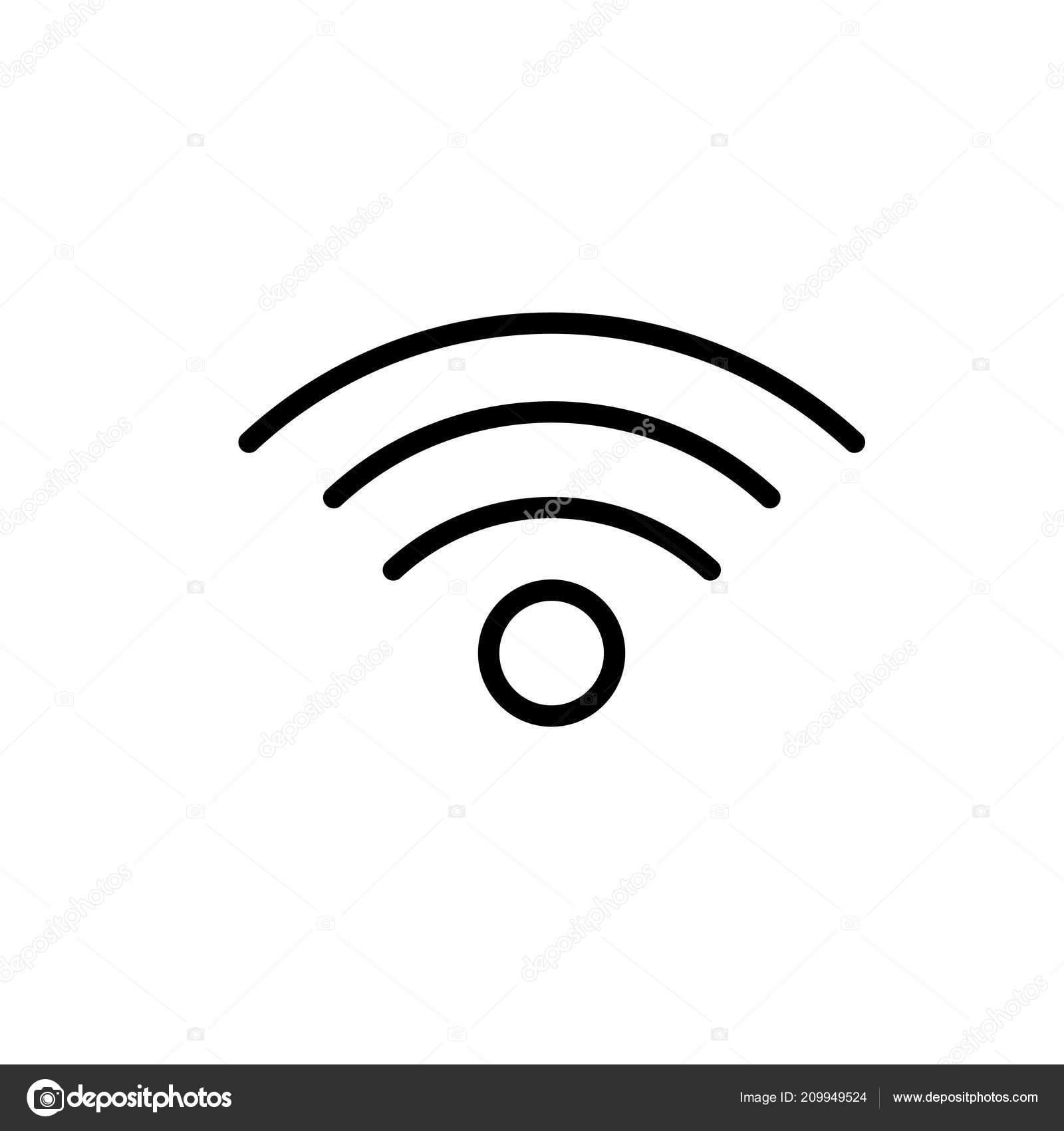 Connection Signal Icon Vector Isolated White Background Your Web Mobile Stock Vector Image by ...