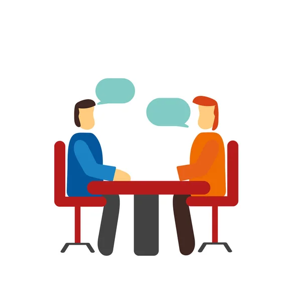 Conversation Icon Vector Isolated White Background Conversation ...