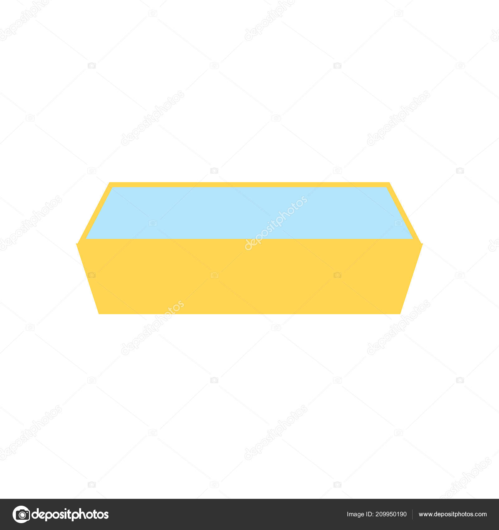 Trough Icon Vector Isolated White Background Your Web Mobile App Stock ...