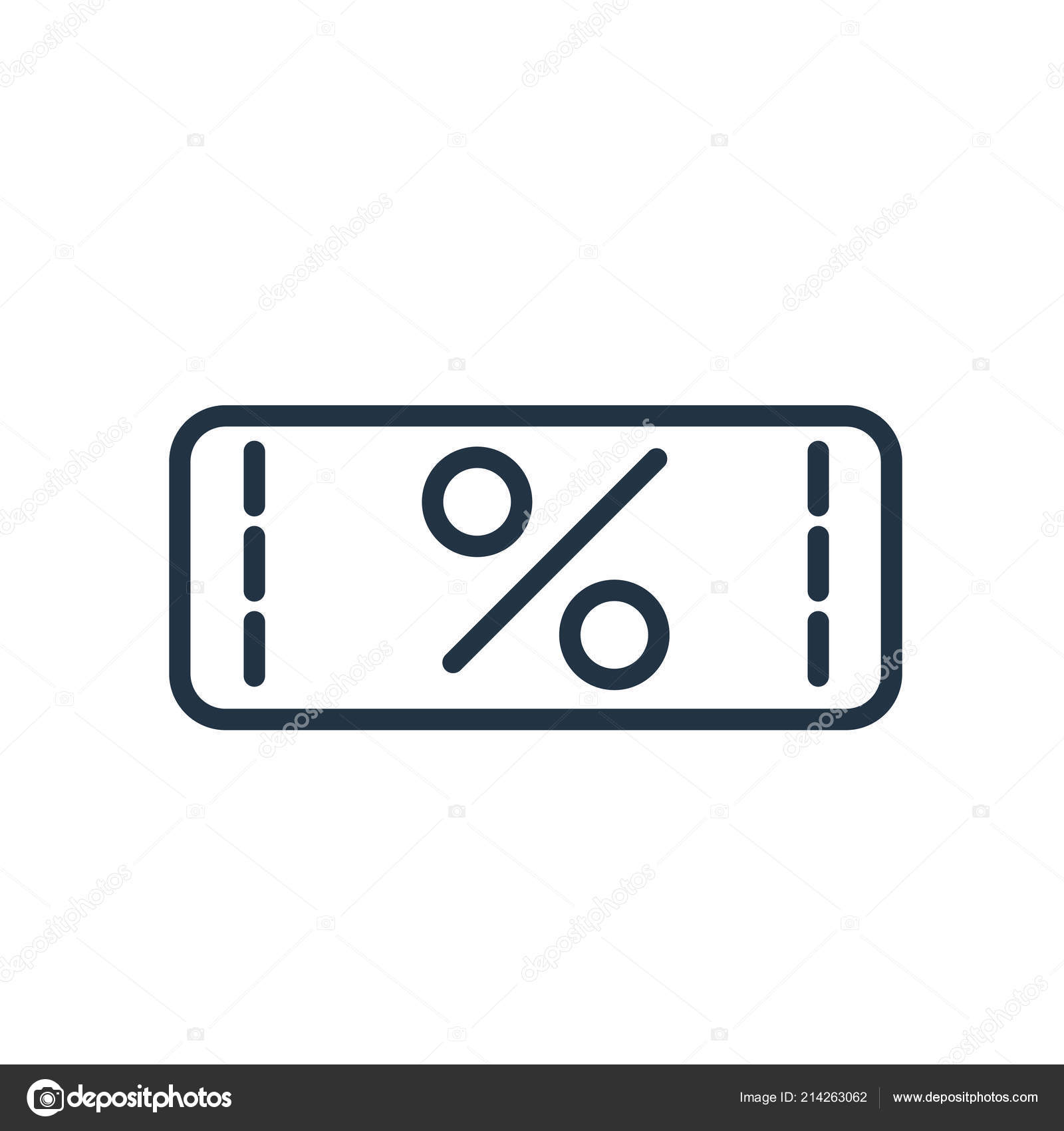 Voucher icon vector isolated on white background, Voucher sign Stock ...