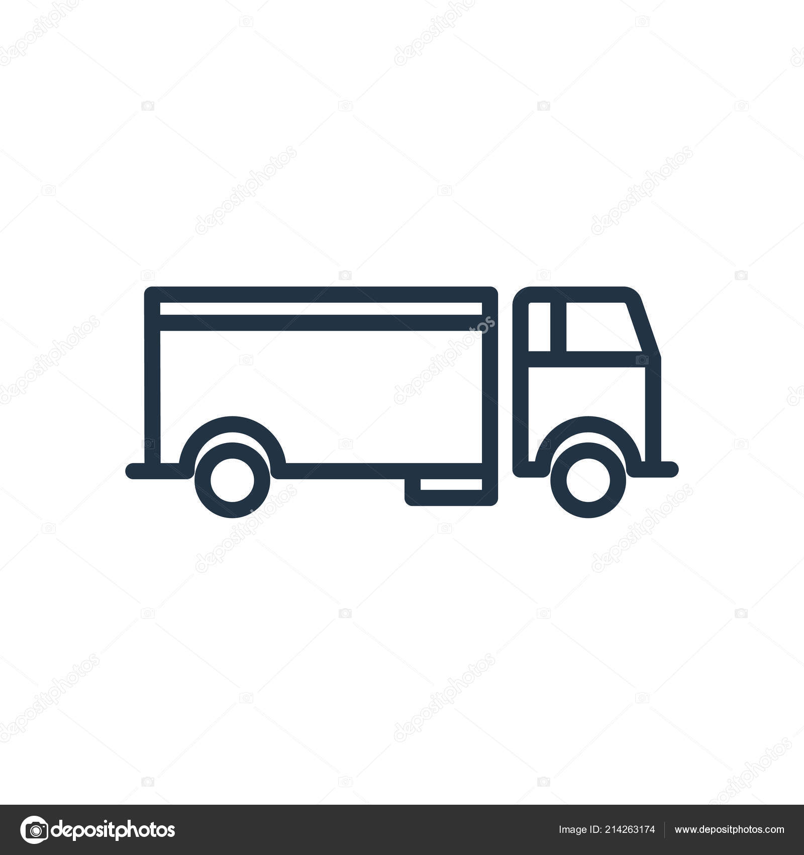 Lorry icon vector isolated on white background, Lorry sign Stock Vector ...