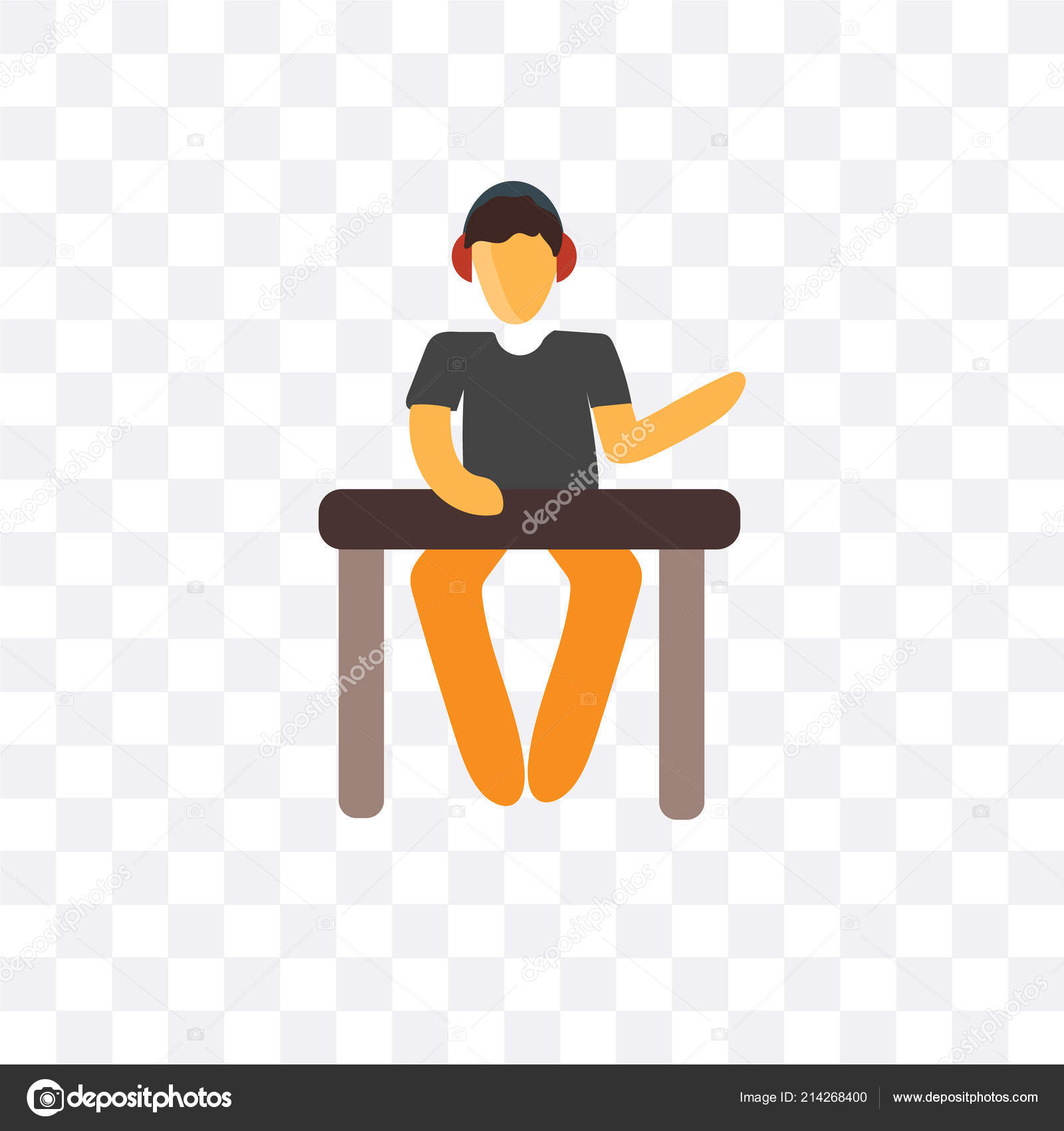 Technical support vector icon isolated on transparent background Stock ...