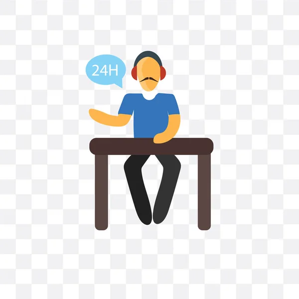 Technical support vector icon isolated on transparent background Stock ...