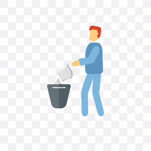 Ikon Garis Vektor Pail Yang Diisolasi Pada Latar Belakang Transparan ...