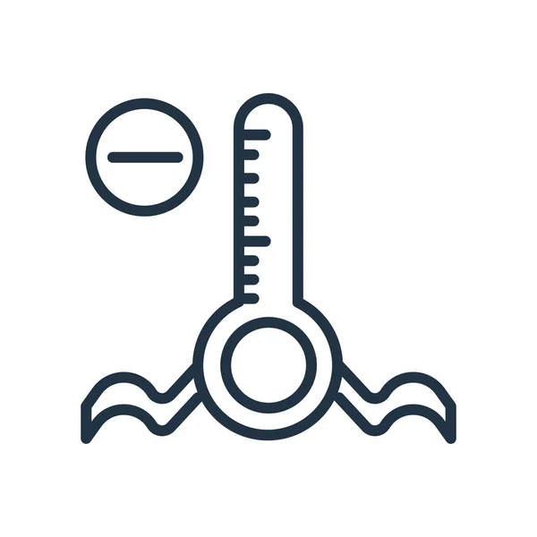 Temperature Icon Vector Isolated White Background Temperature ...