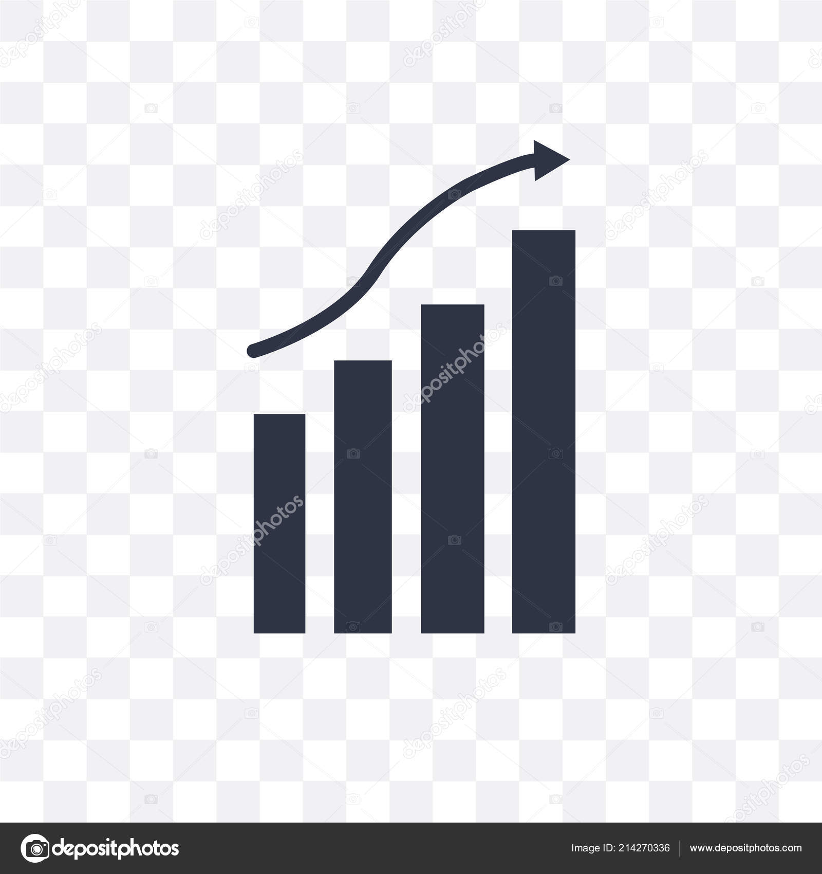 Chart vector icon isolated on transparent background, Chart logo Stock ...