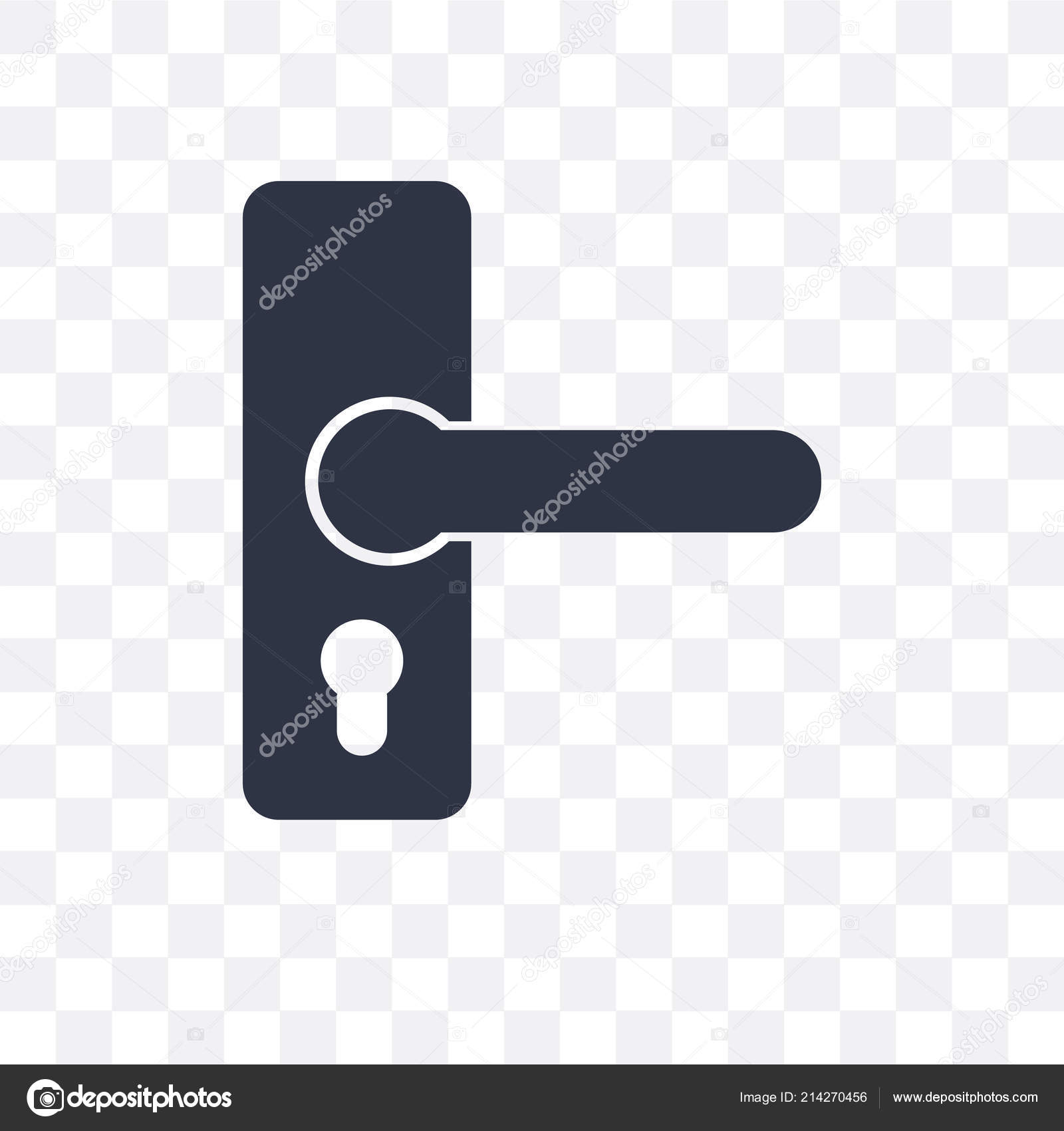 Handle vector icon isolated on transparent background, Handle lo Stock ...