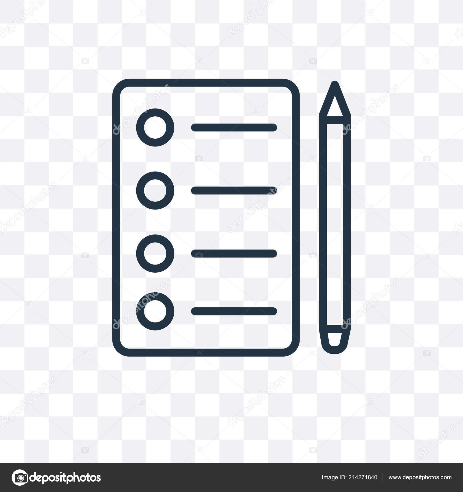 Checklist vector icon isolated on transparent background, Checkl Stock ... Checklist vector icon isolated on transparent background, Checkl Stock ...