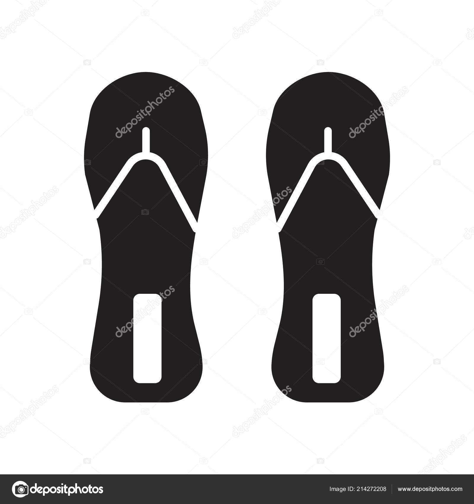 Flip flops icon vector isolated on white background, Flip flops Stock Vector by ©CoolVectorStock ...