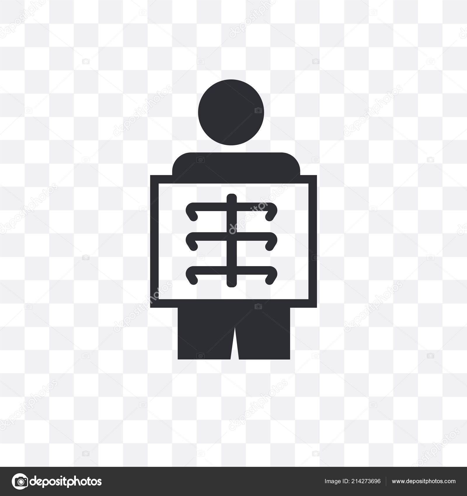 X ray vector icon isolated on transparent background, X ray logo Stock ...