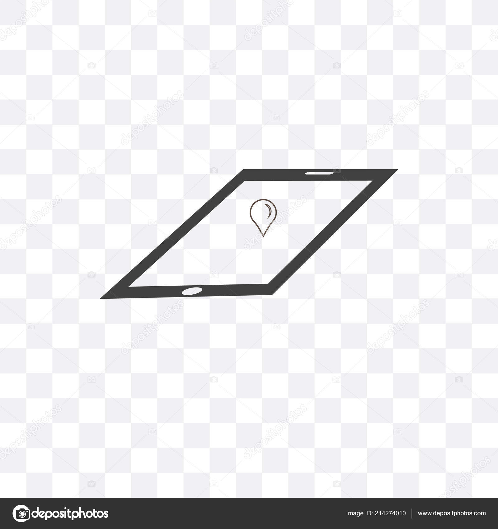 Gps vector icon isolated on transparent background, Gps logo des Stock ...