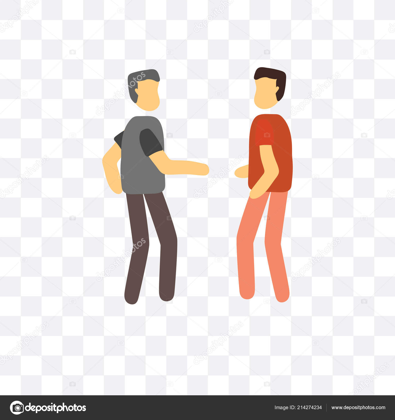 Conversation vector icon isolated on transparent background, Con Stock ...