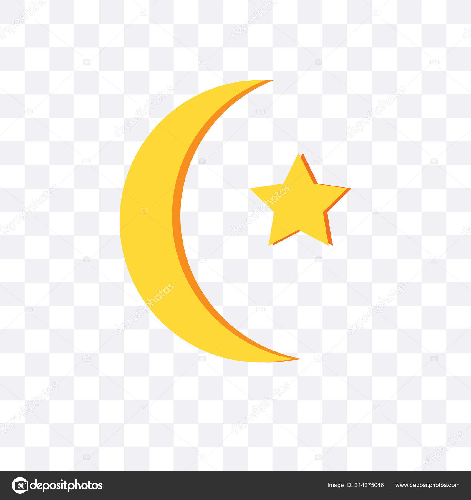 Moon vector icon isolated on transparent background, Moon logo d Stock ...