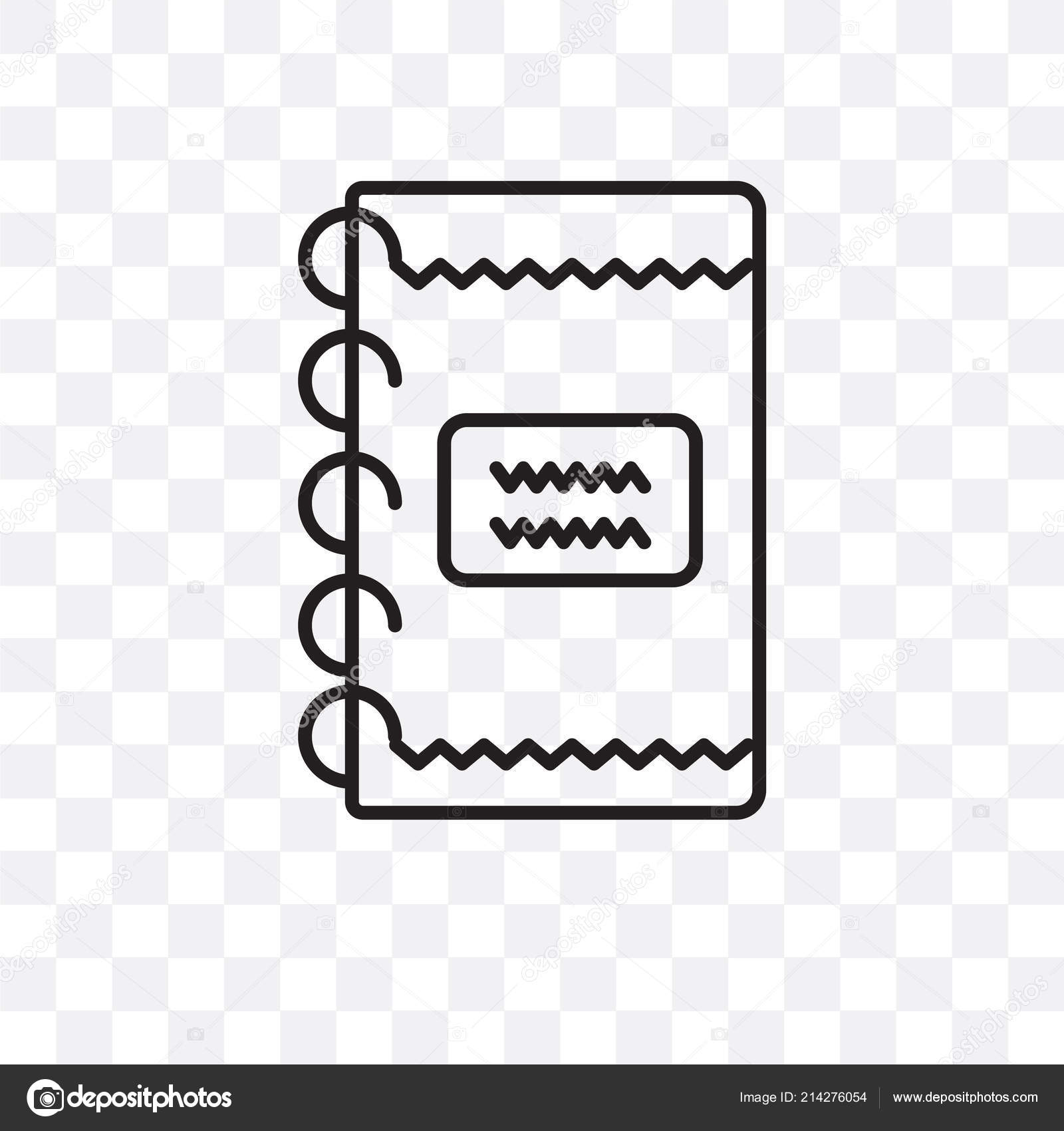 Scrapbook vector icon isolated on transparent background, Scrapb Stock ...