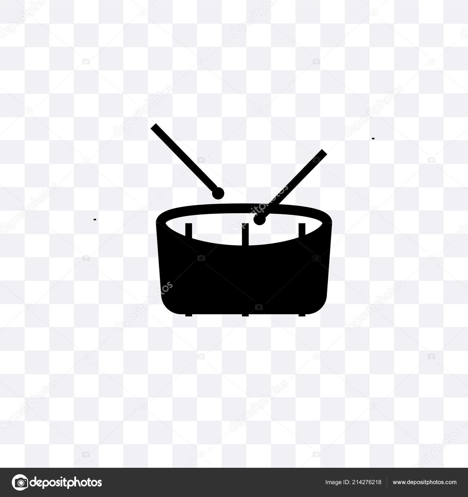 Military drum musical instrument vector icon isolated on transpa Stock ...