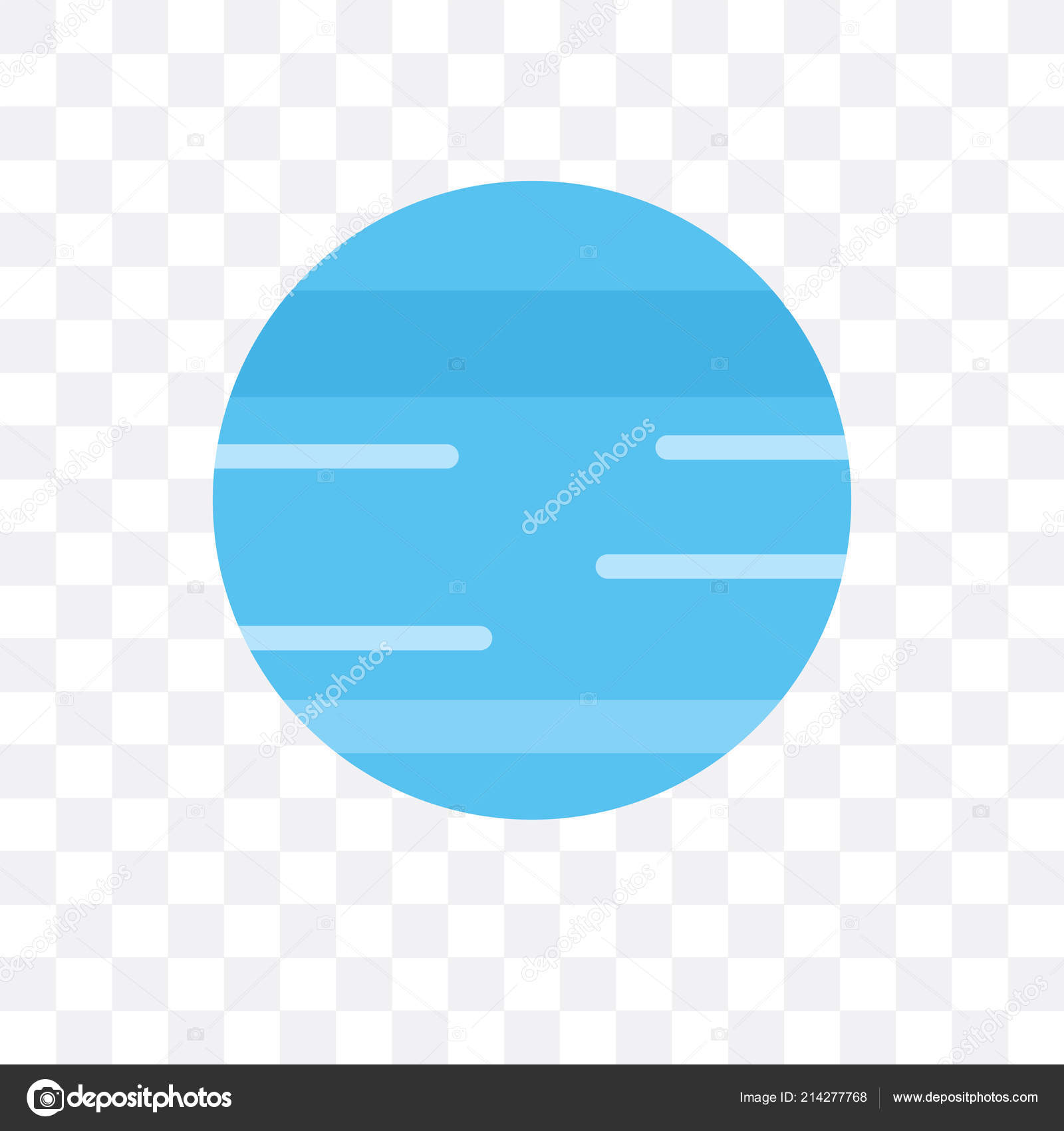 Neptune vector icon isolated on transparent background, Neptune Stock ...