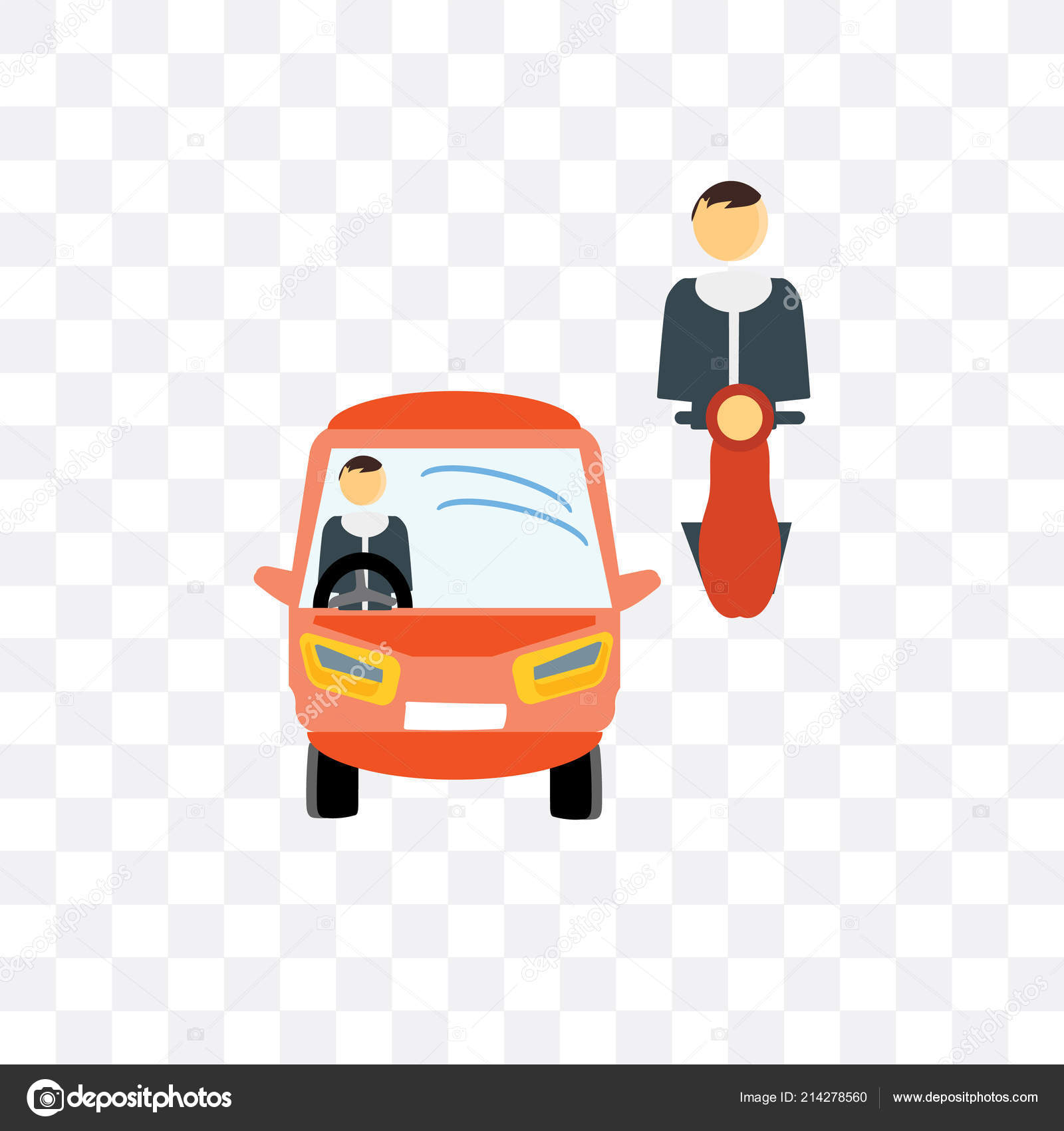 Icono de vector de tráfico aislado sobre fondo transparente, Tráfico ...