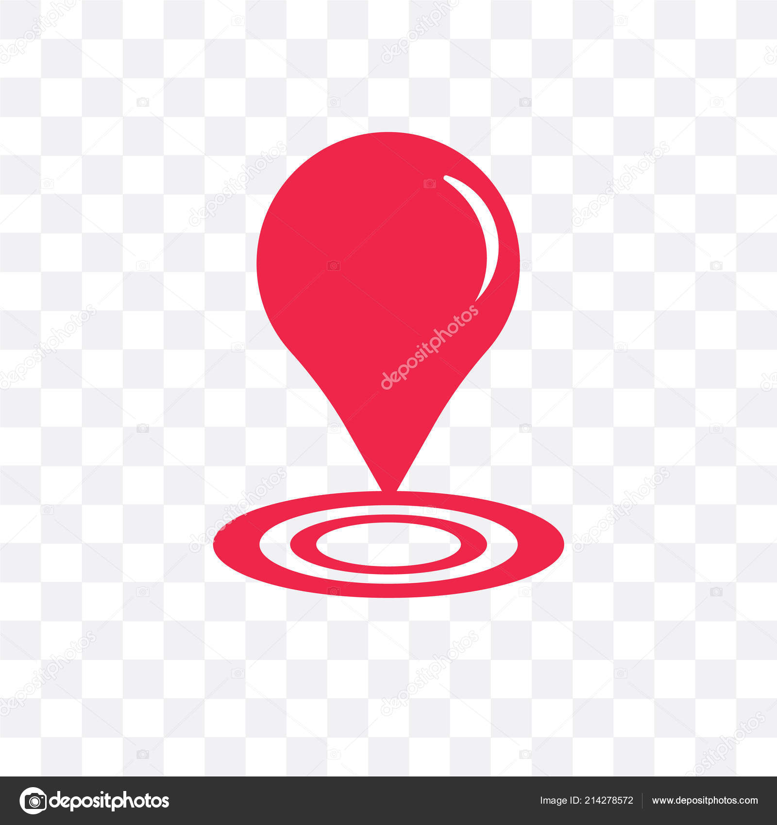 Gps icono vectorial aislado sobre fondo transparente, Gps logo des ...