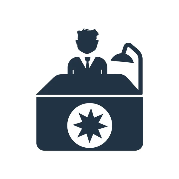 Boss Icon Vector Isolated White Background Boss Transparent Sign Stock ...