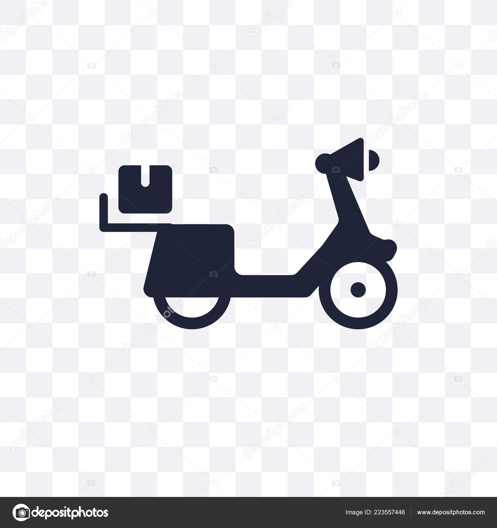 Scooter Delivery Transparent Icon Scooter Delivery Symbol Design ...