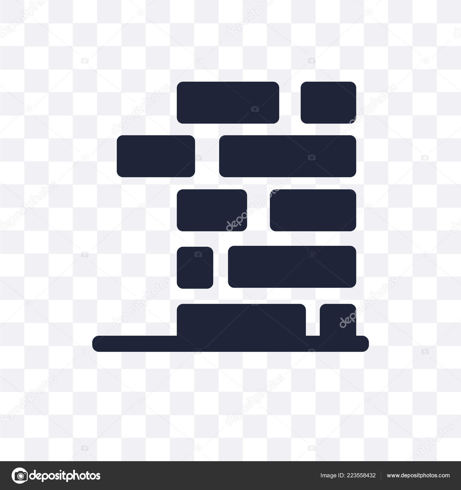 Jenga Transparent Icon Jenga Symbol Design Arcade Collection Stock ...