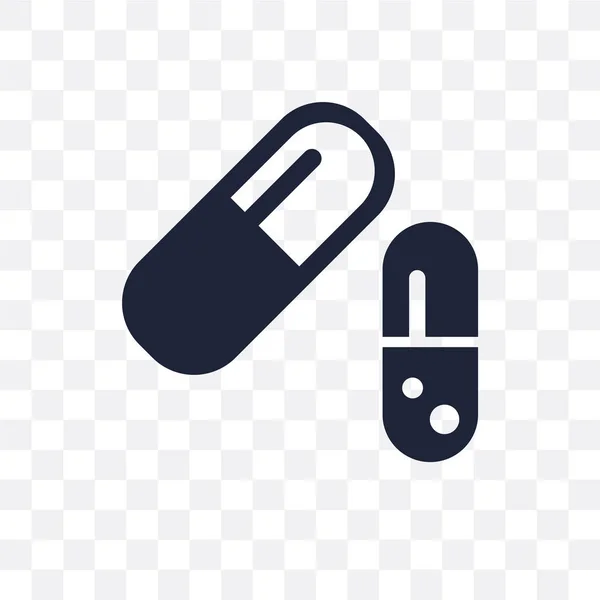 Capsule Black White Variant Vector Linear Icon Isolated Transparent ...