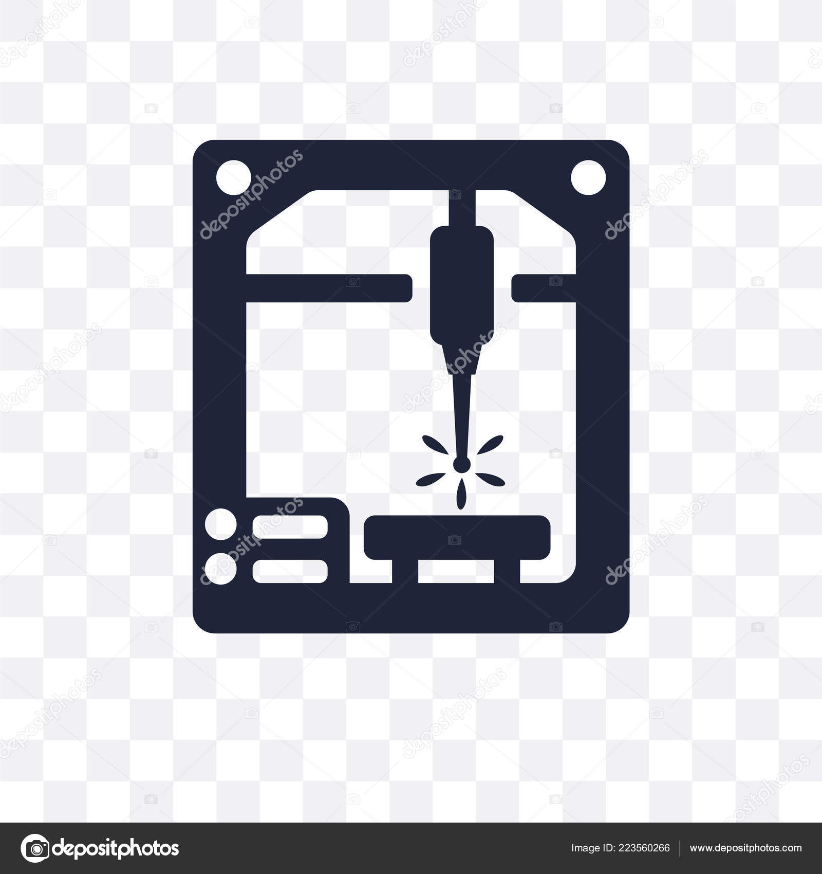 Laser Machine Transparent Icon Laser Machine Symbol Design Electronic ...