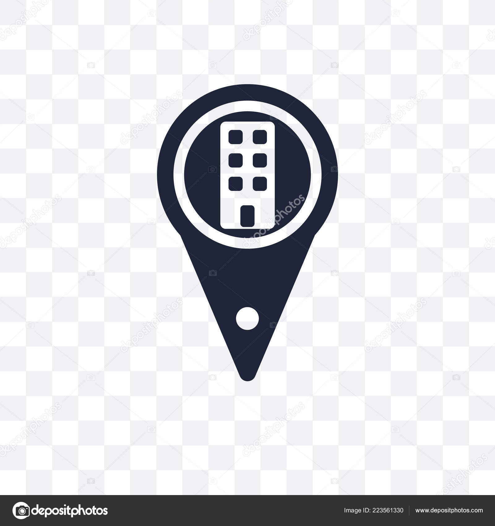 Building Pin Transparent Icon Building Pin Symbol Design Maps Locations ...
