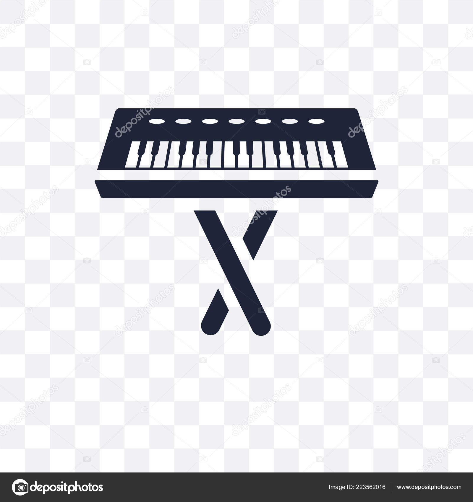 Synthesizer Transparent Icon Synthesizer Symbol Design Music Collection ...