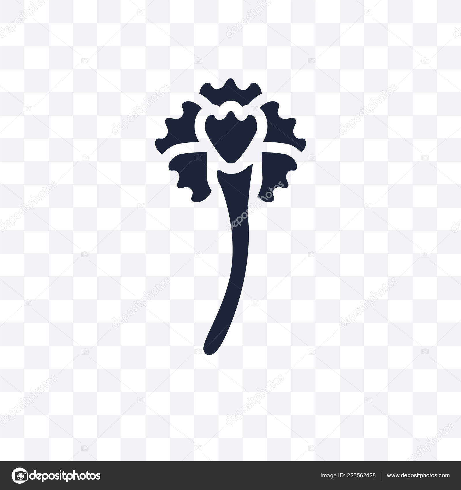 Carnation Transparent Icon Carnation Symbol Design Nature Collection ...