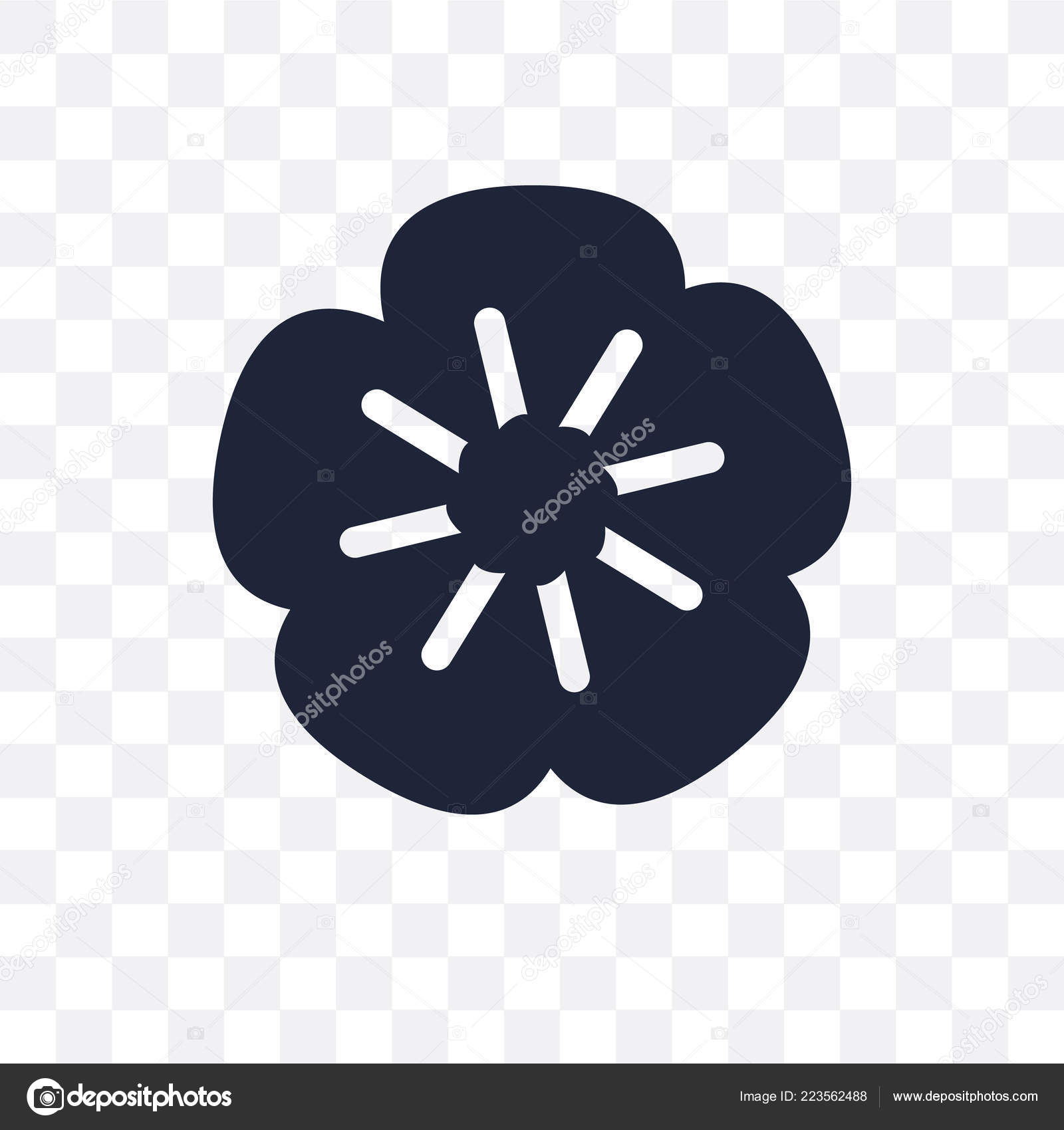 Geranium Transparent Icon Geranium Symbol Design Nature Collection ...