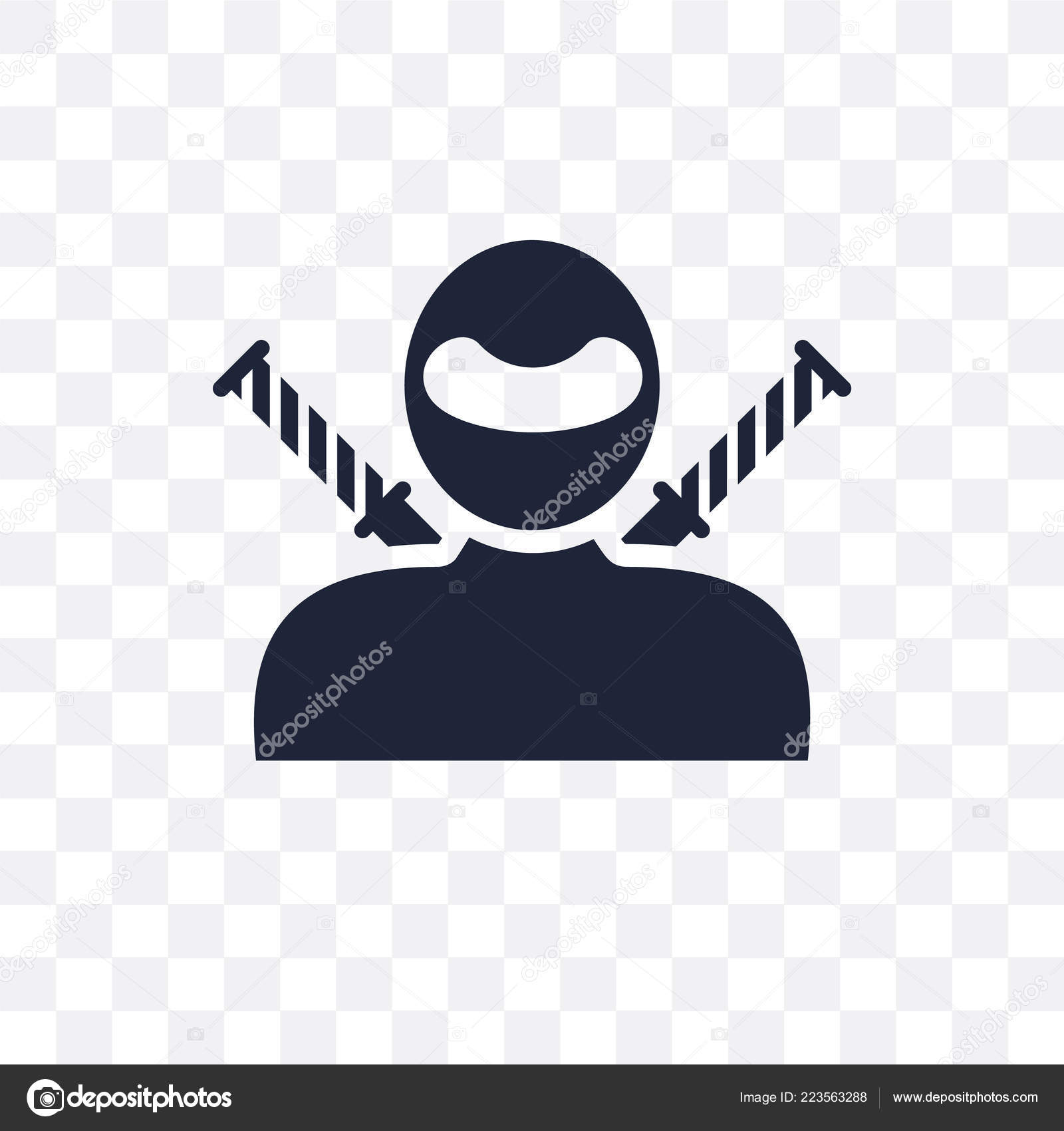 Ninja Face Transparent Icon Ninja Face Symbol Design People Collection ...