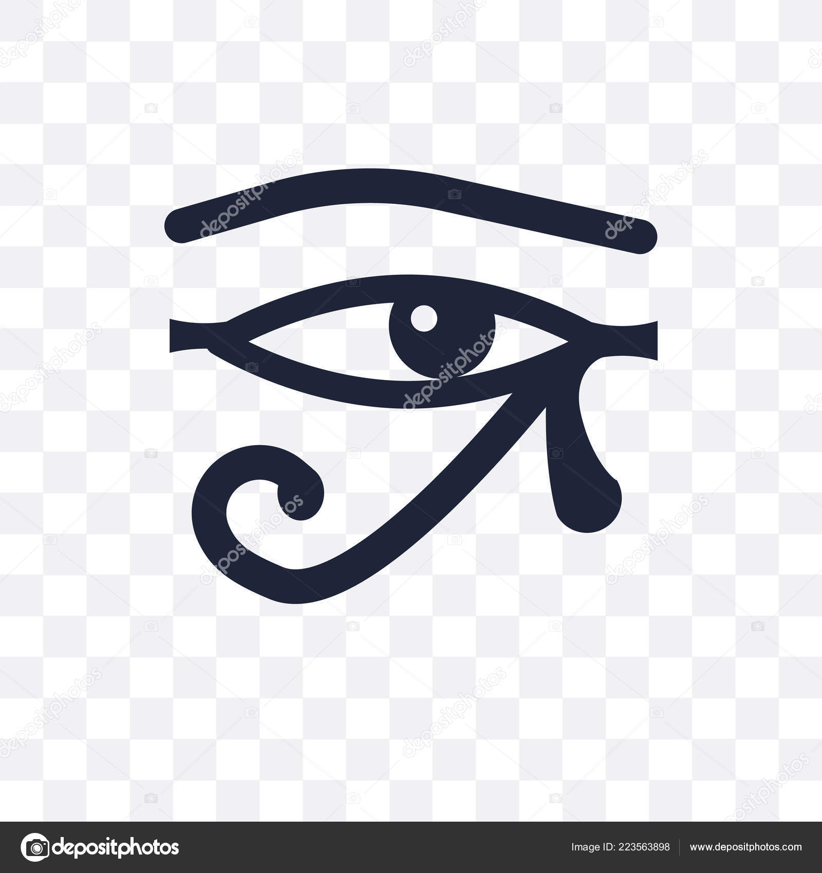 Ojo Icono Transparente Ojo Símbolo Diseño Colección Religión ...