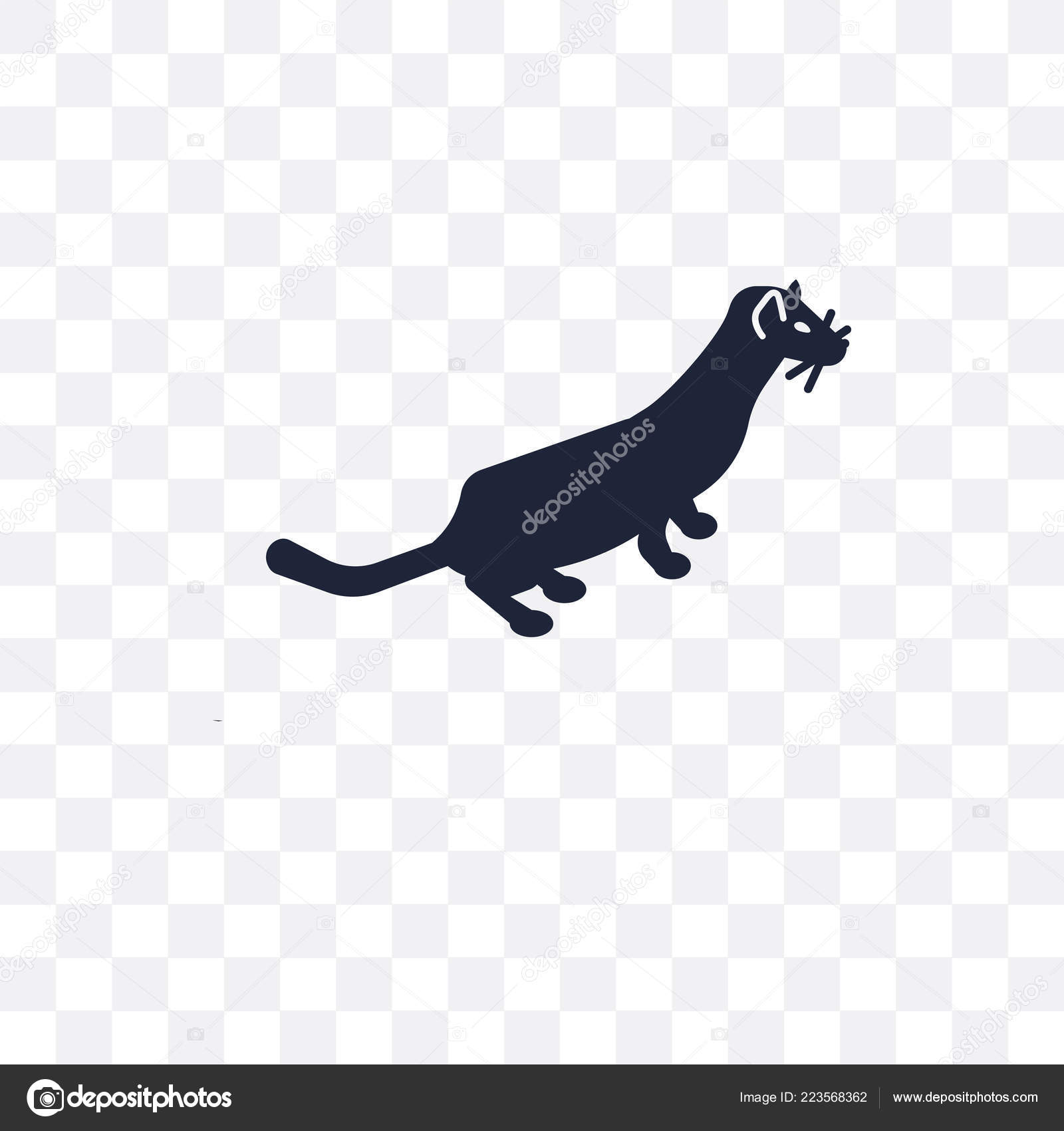 Weasel Transparent Icon Weasel Symbol Design Animals Collection Simple ...