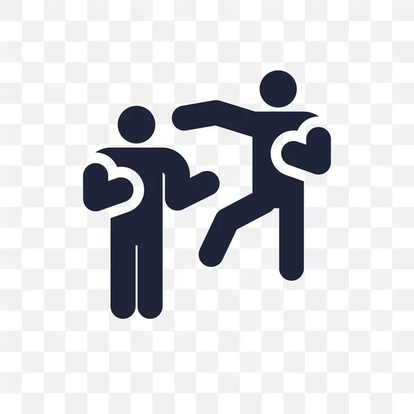 Lucha contra el icono transparente. Dise o de s mbolo de lucha de la colecci n People. Ilustraci ...