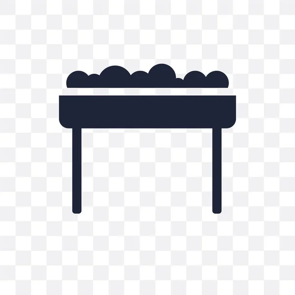 Trough Vector Linear Icon Isolated Transparent Background Trough ...