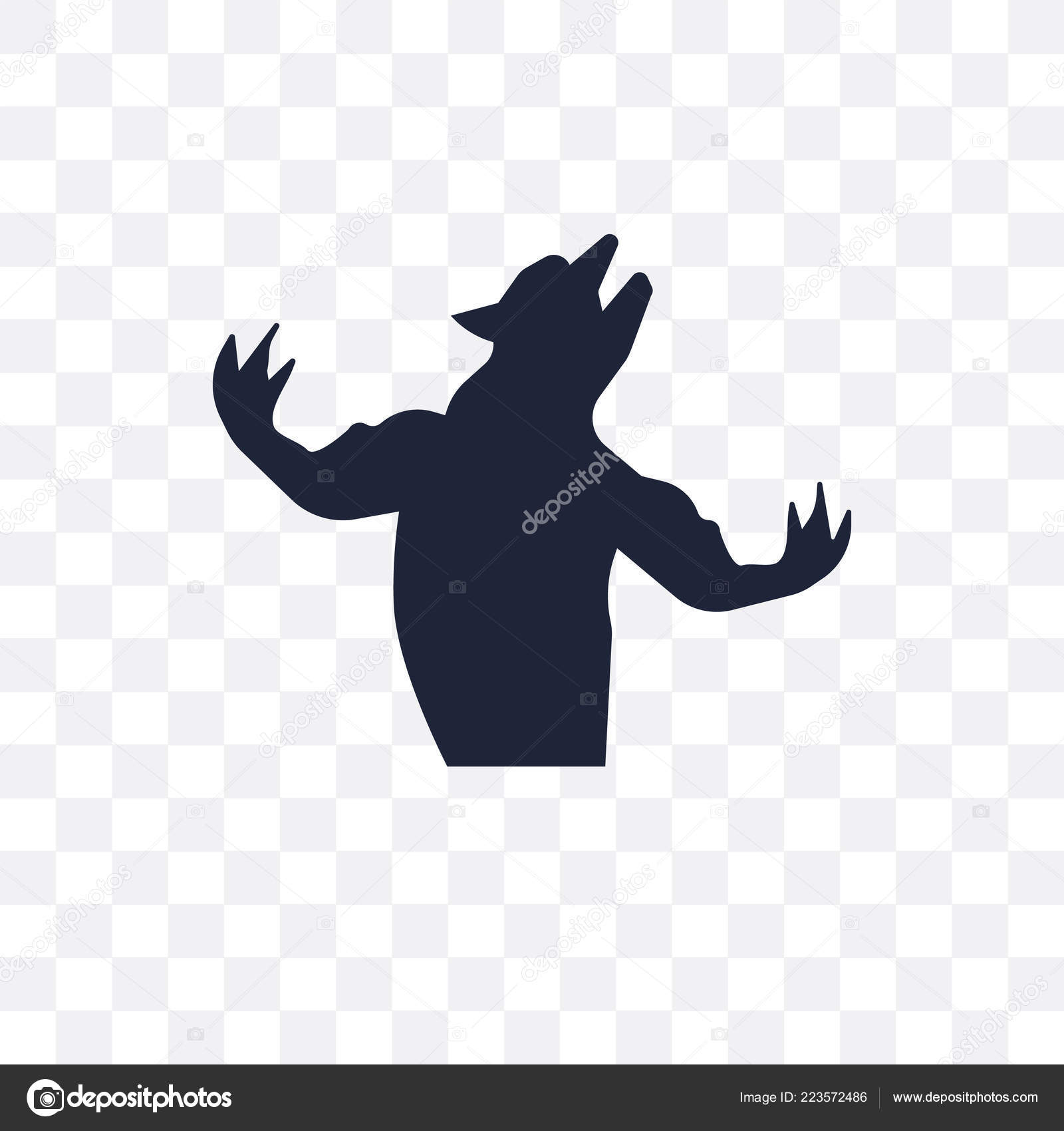 Werewolf Transparent Icon Werewolf Symbol Design Fairy Tale Collection ...