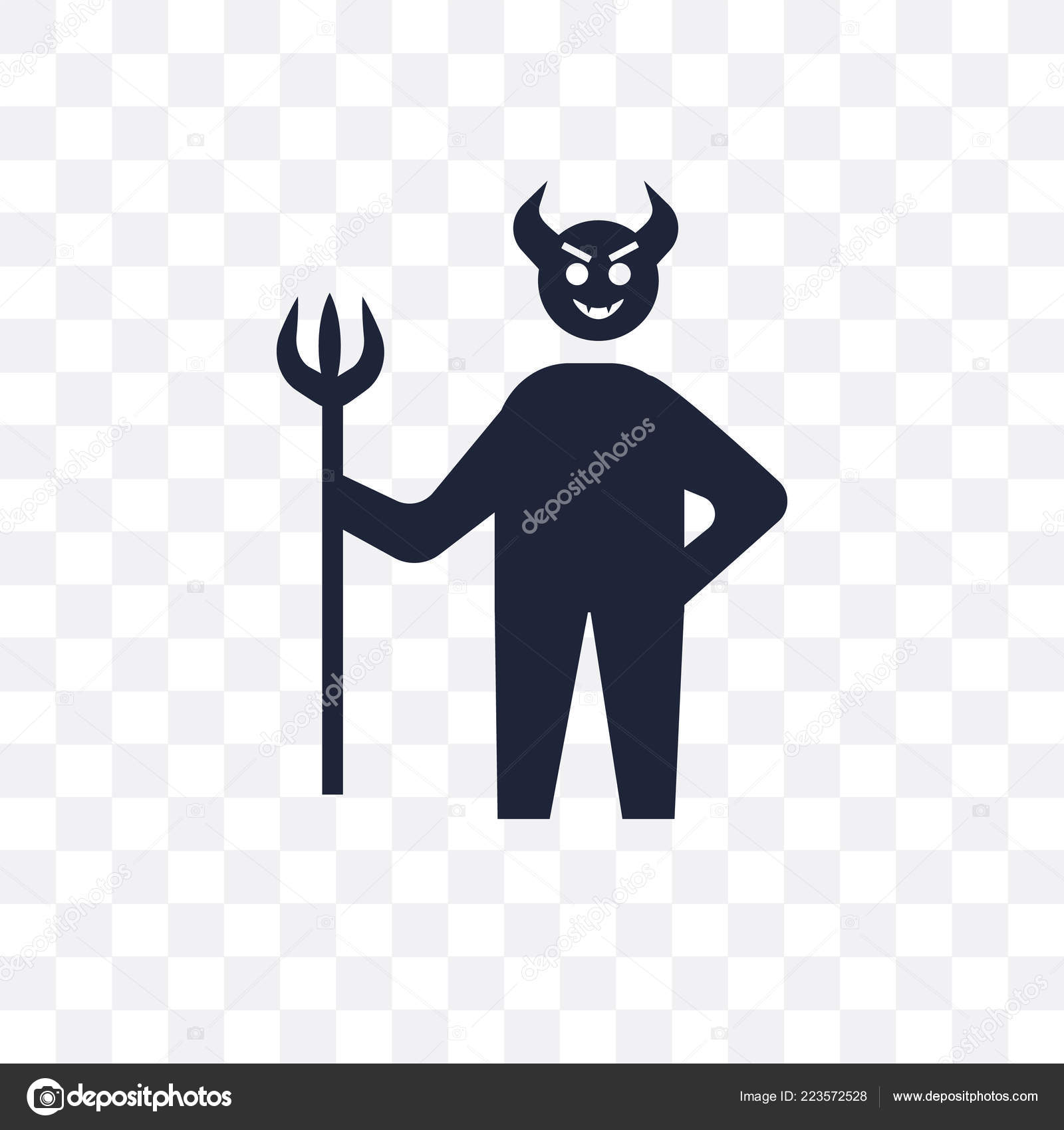 Icono Transparente Del Diablo Diseño Del Símbolo Del Diablo Colección ...