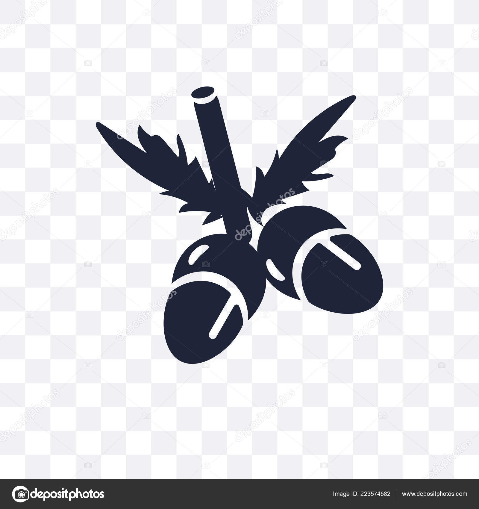 Acorn Transparent Icon Acorn Symbol Design Fruit Vegetables Collection ...