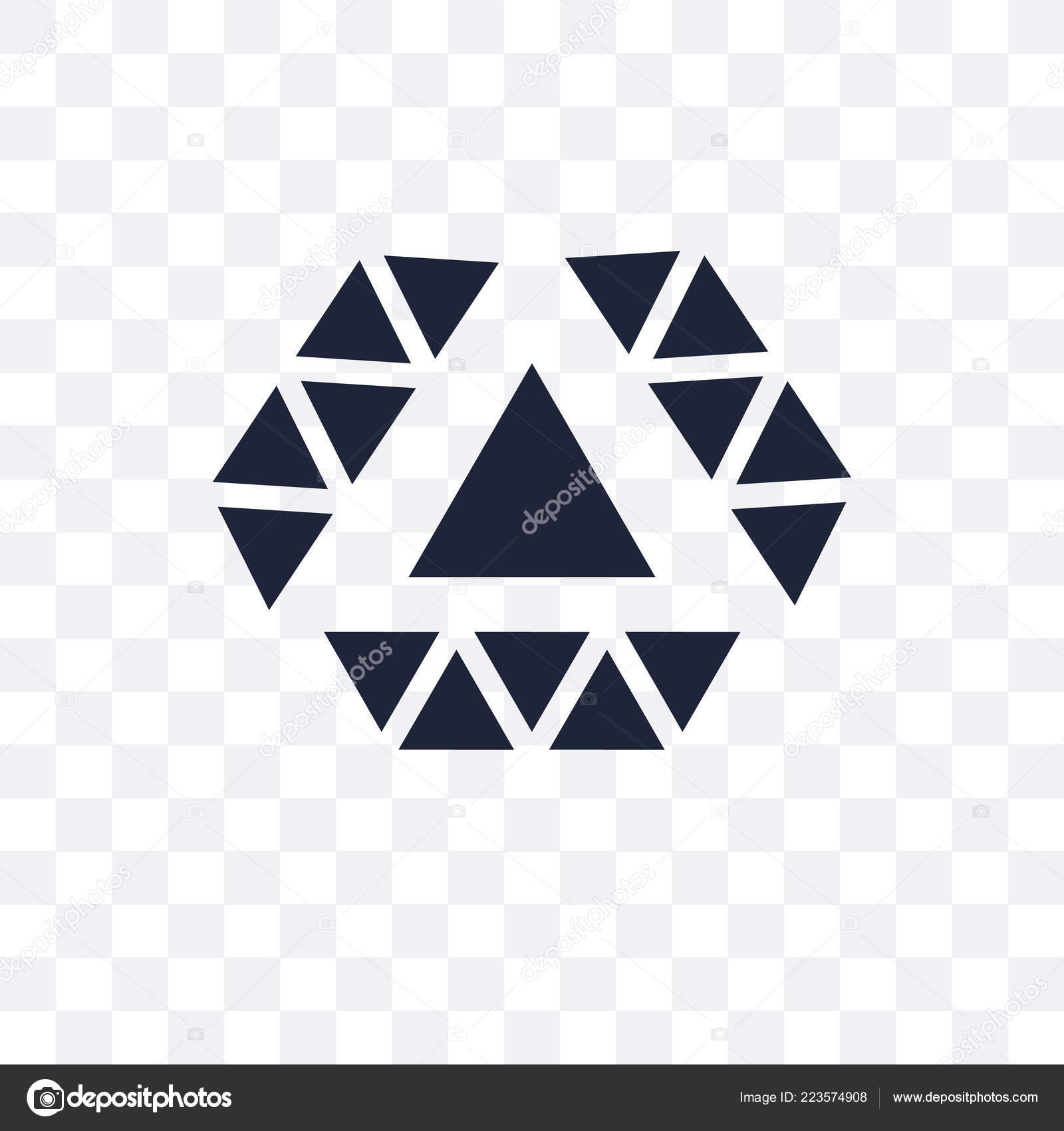 Multiple Triangles Hexagon Transparent Icon Multiple Triangles Hexagon ...