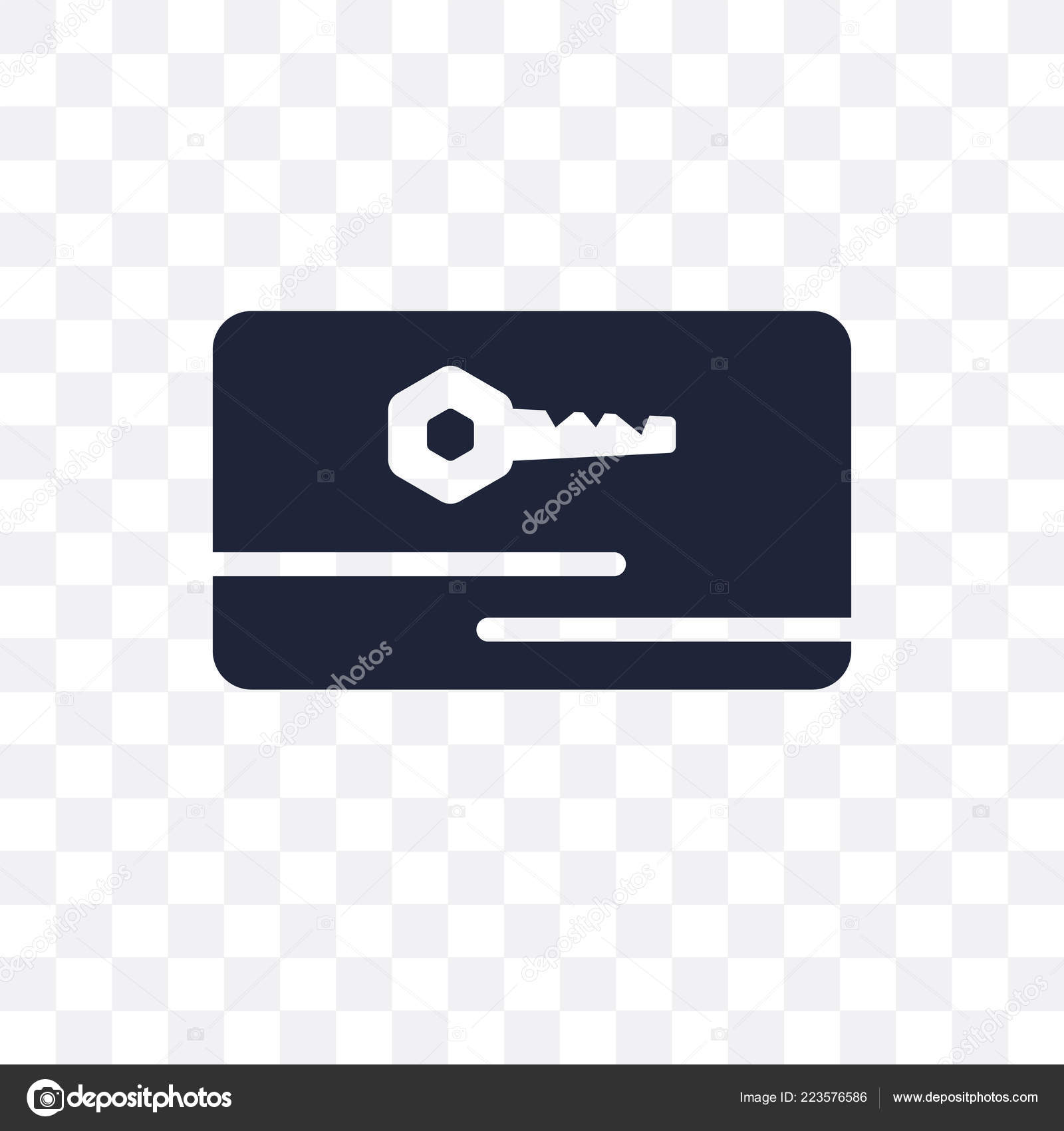 Key Card Transparent Icon Key Card Symbol Design Smarthome Collection ...