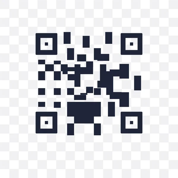 Código Qr icono transparente. Qr diseño de símbolo de código de la ...