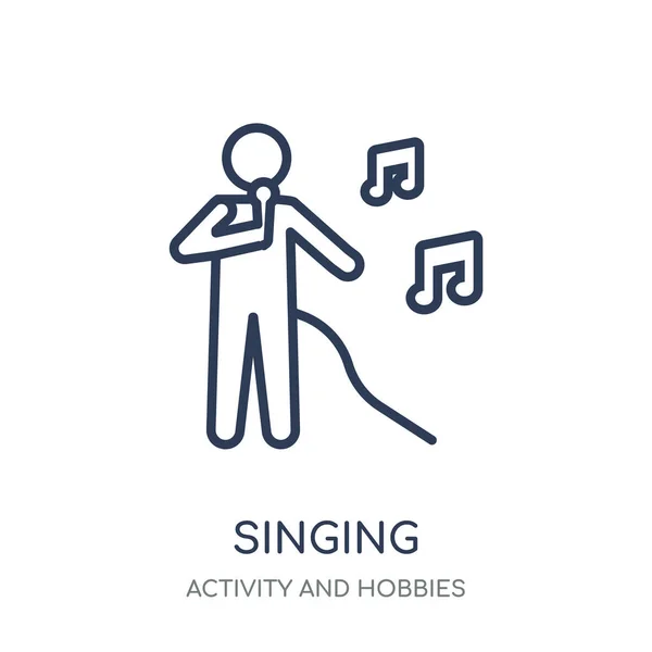 Singer Icon Singer Linear Symbol Design Professions Collection Simple ...