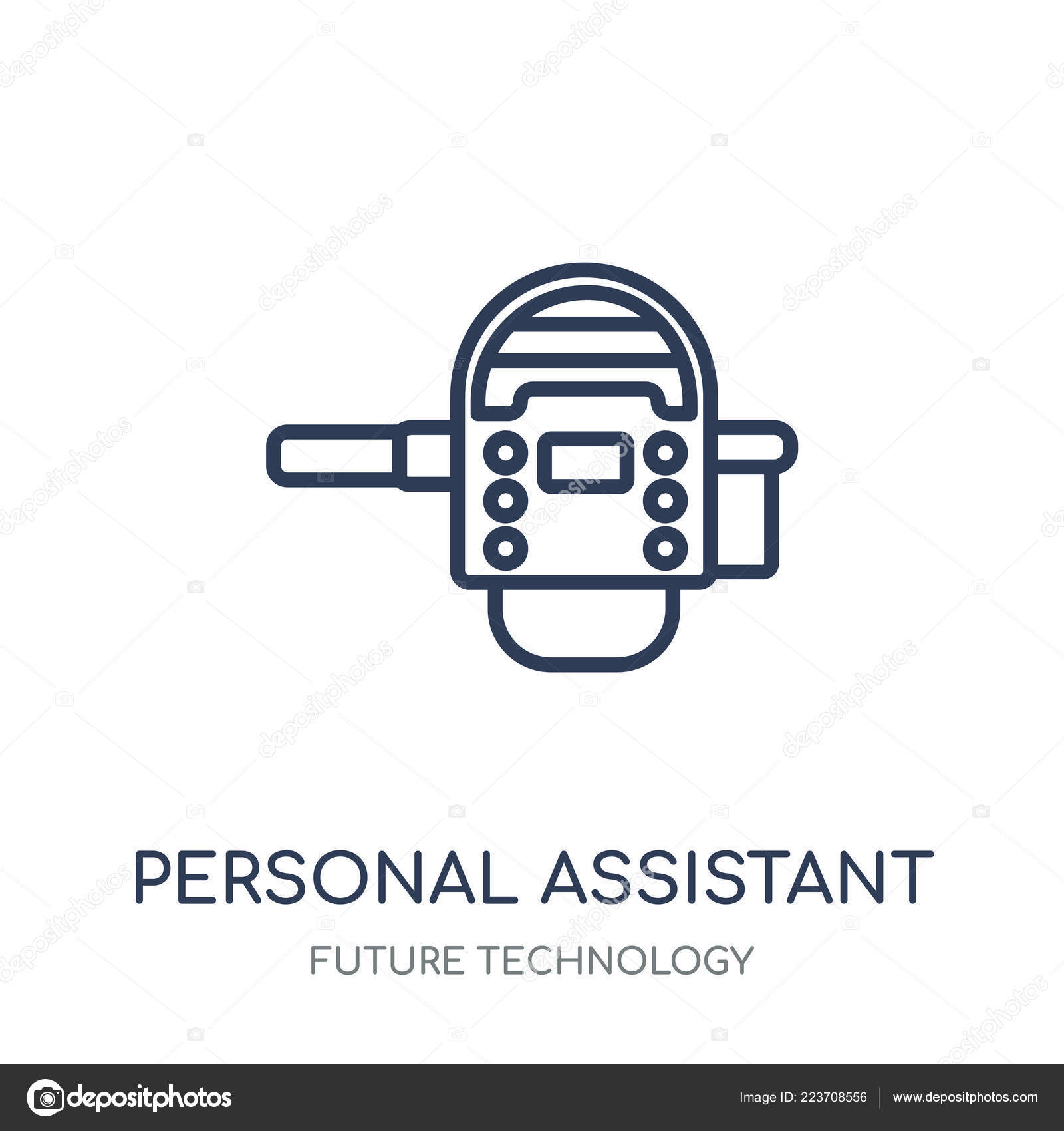 Personal Assistant Icon Personal Assistant Linear Symbol Design Future ...