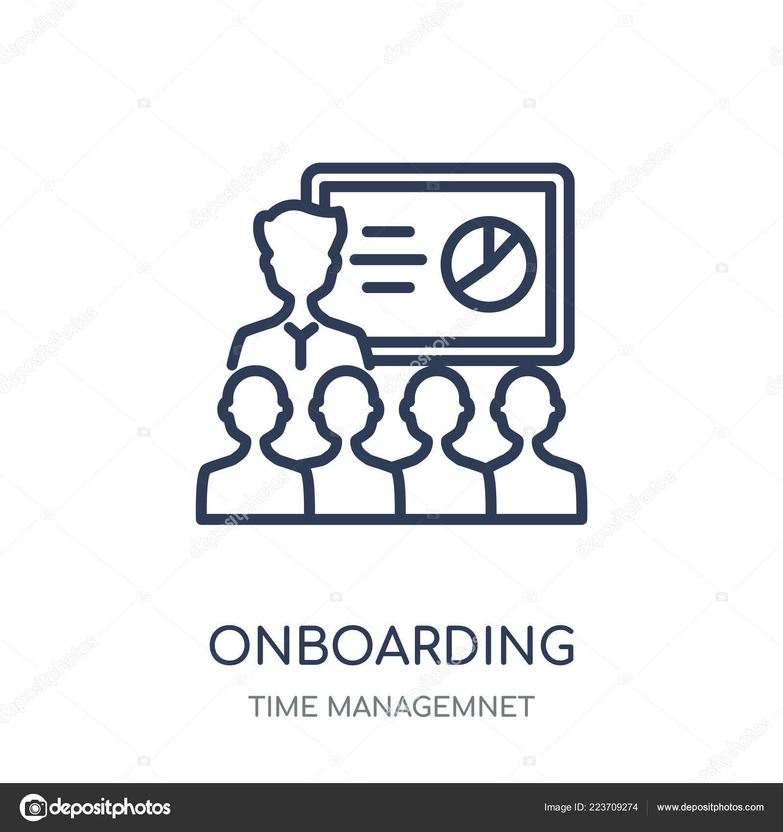Onboarding Icon Onboarding Linear Symbol Design Time Managemnet ...