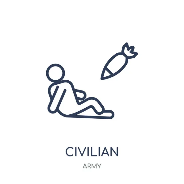 Civilian Icon Civilian Symbol Design Army Collection Stock Vector Image ...